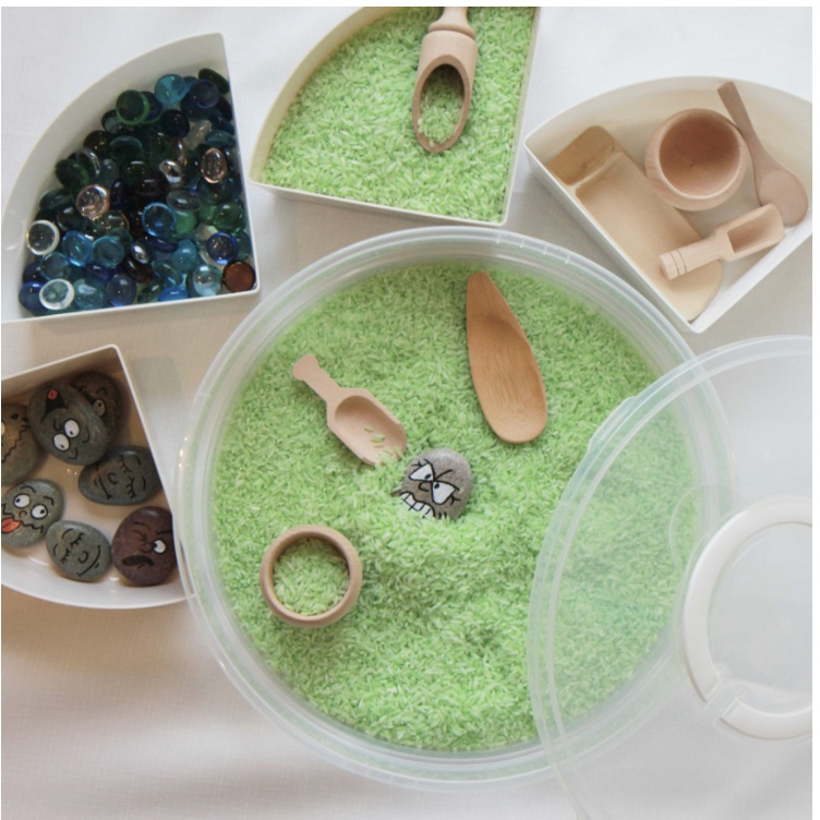 Montessori Learning Tray/ Thinker Tray/ Round sorting Tray/ Rectangle ...