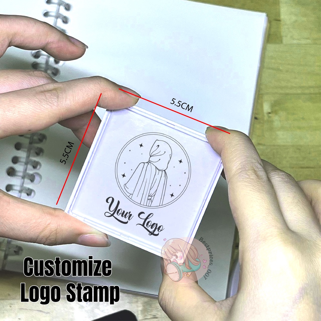 Customize With own Logo Flash Stamp/COP KOTAK PRODUK | Shopee Malaysia