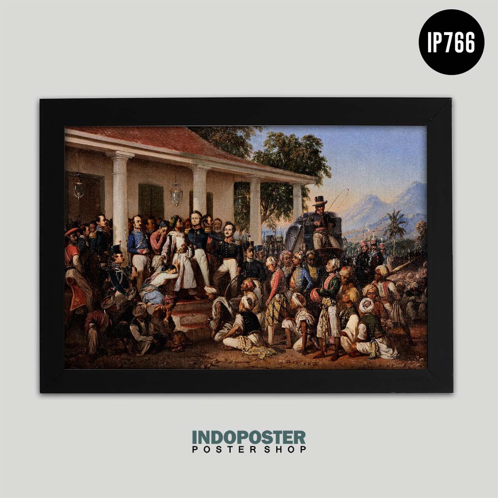 Classic Famous Painting Poster Capture of Prince Diponegoro - Raden ...
