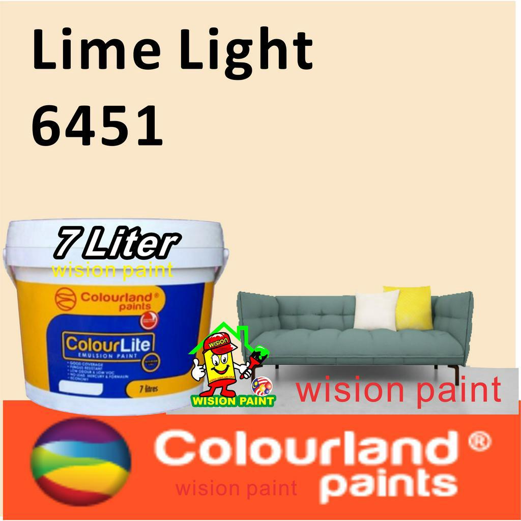 *📌CL6451 LIME LIGHT📌* ( 7L ColourLite ) Colourland Paint Interior ...