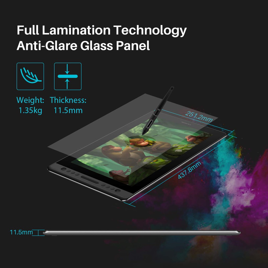 HUION Kamvas Pro 16 Drawing Tablet Graphic Pen Display Drawing Monitor ...