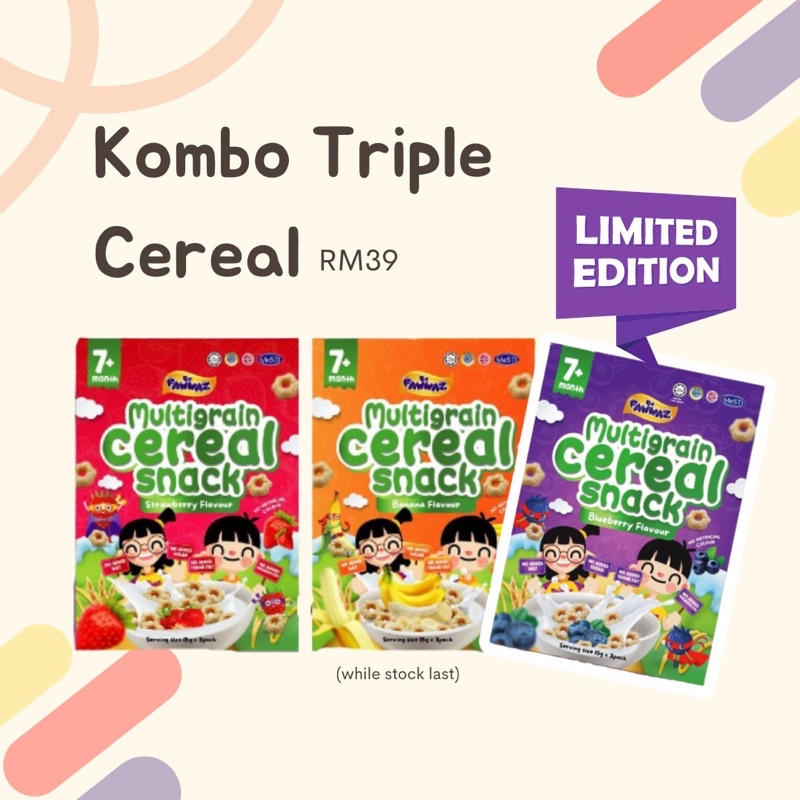 Fawwaz Multigrain Cereal Snack (Kombo Triple Cereal) | Shopee Malaysia