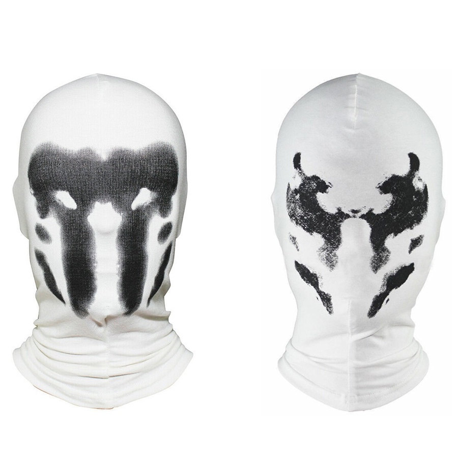 Rorschach Mask Watchman Balaclava Cosplay Costume Headgear Full Face ...