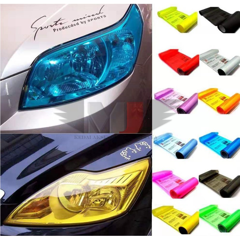 33ft ROLL 12inch Car Headlamp Headlight Tail Fog light Auto Smoke Tint ...