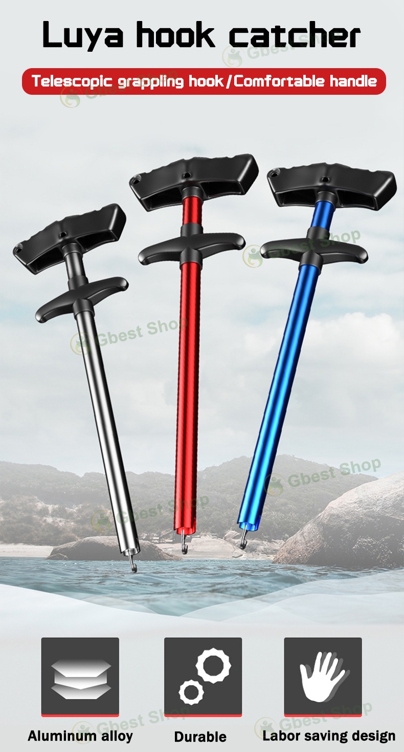 Fishing Hook Remover with Squeeze Puller Handle Fish Lure Hook ...