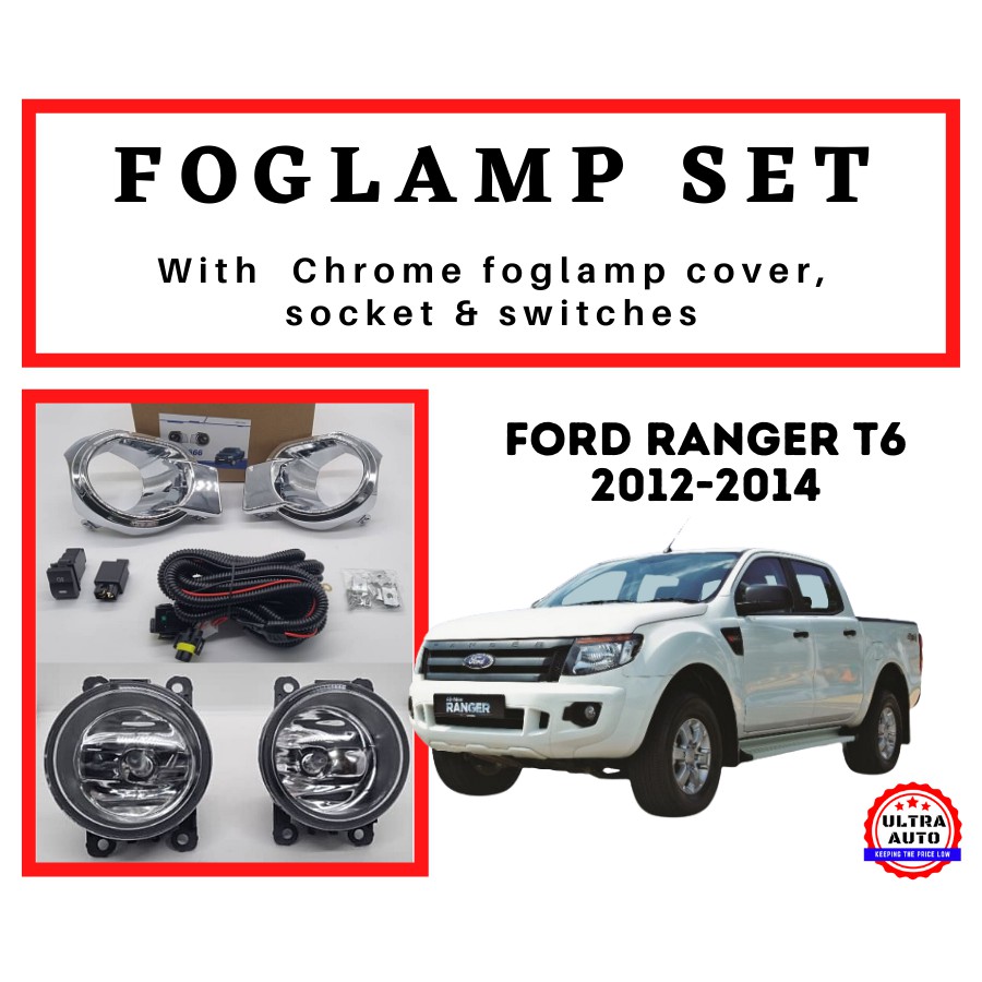Ford Ranger T6 Foglamp Foglight Spotlight Set 2012-2014 1 set | Shopee ...