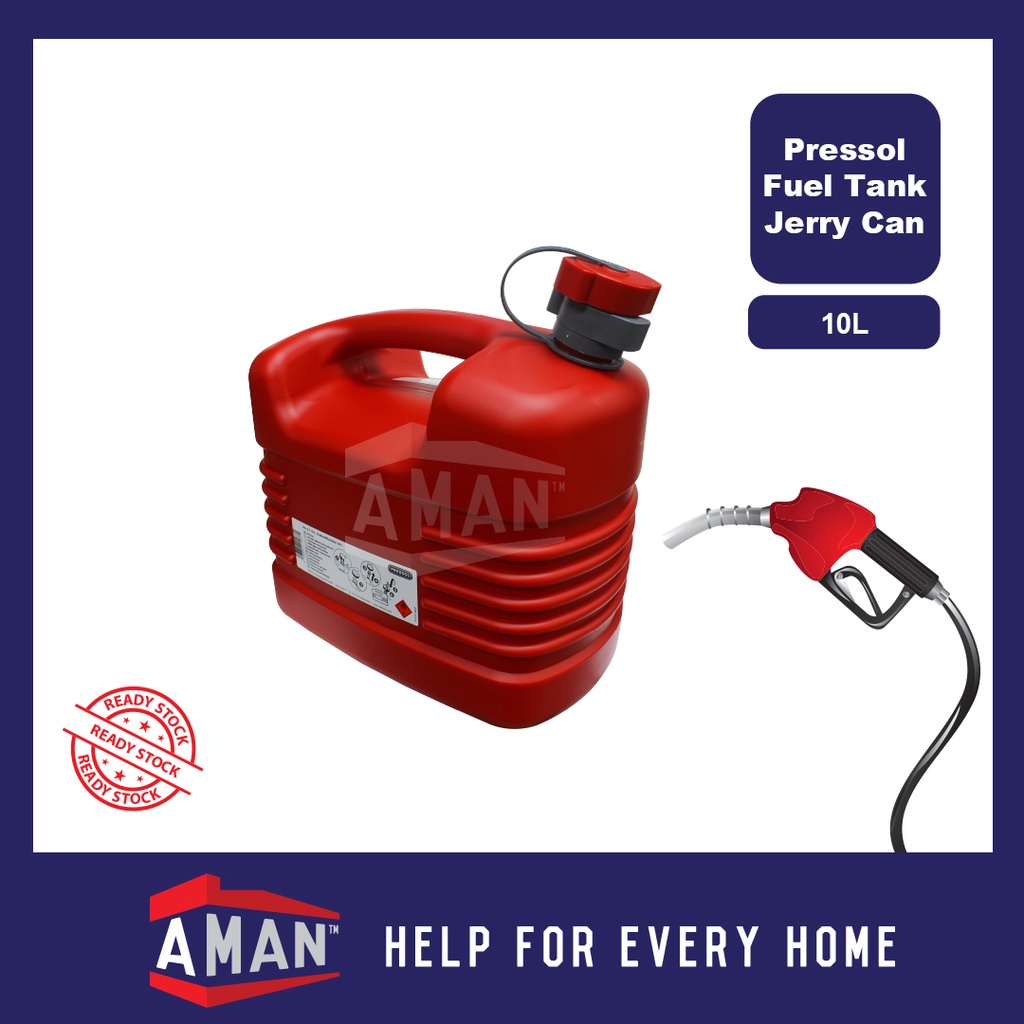 Pressol Germany Fuel Tank Jerry Can / Tong Minyak Petrol Diesel 10L ...