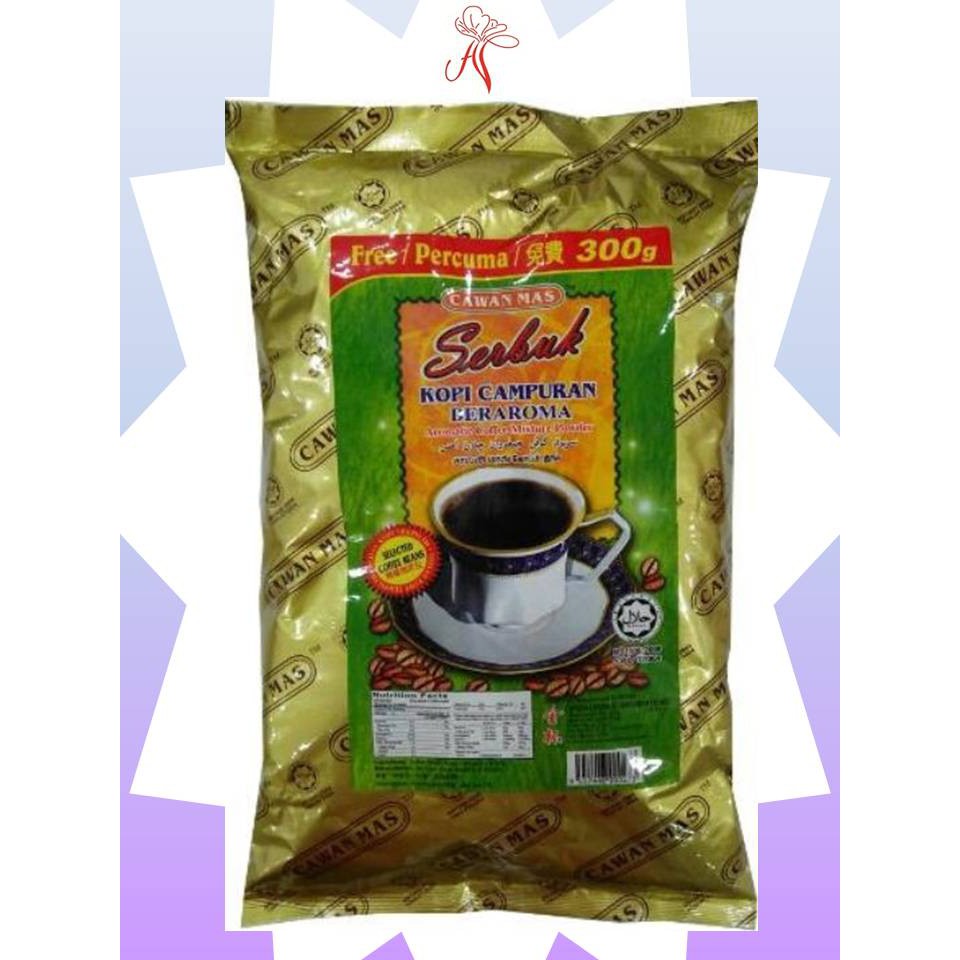 Muar Cawan Mas Serbuk Kopi Campuran Beraroma 600G+300G [EXPIRY: JAN ...