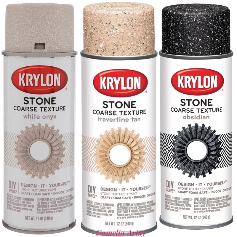 Krylon Stone Coarse Texture Finish Spray 12oz🔥offer🔥 | Shopee Malaysia