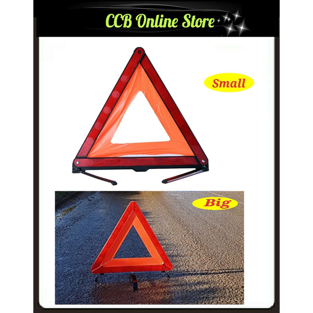 Reflective Warning Triangle Sign (Car Breakdown Signal Motorway ...