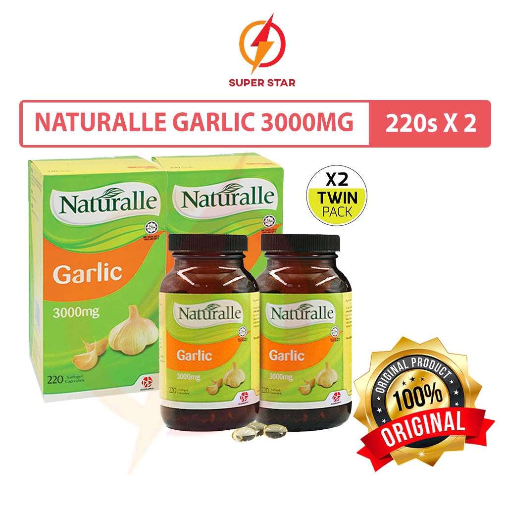 Naturalle Garlic 3000mg 220's x 2 | Shopee Malaysia
