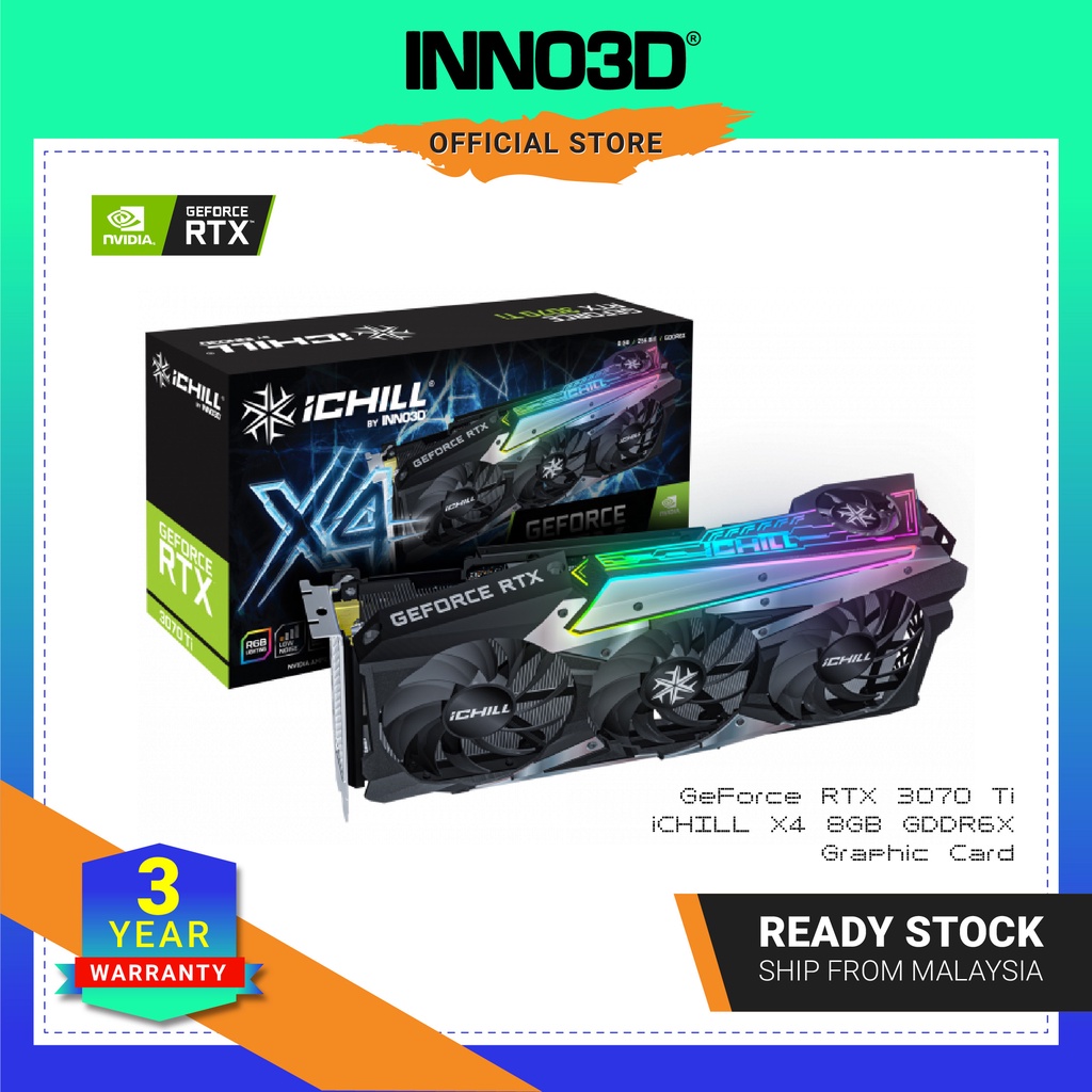 INNO3D GeForce RTX 3070 Ti iCHILL X4 8GB GDDR6X | Shopee Malaysia