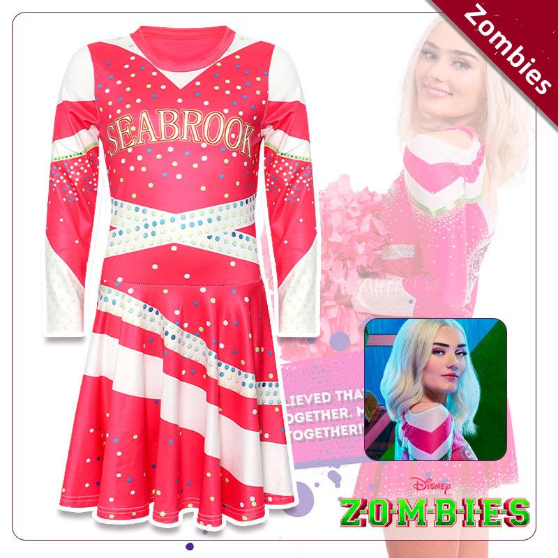 Team Cheer Your With The Zombie 3 Halloween Addison Cheerleading Girls ...