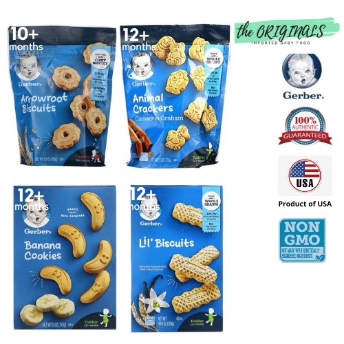 (READY STOCK) GERBER Baby Biscuits/ Cookies/ Crackers, 10+/12+ months ...