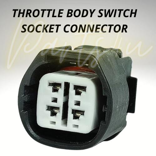 4PIN PERODUA MYVI, VIVA, TOYOTA AVANZA THROTTLE BODY SWITCH SOCKET ...