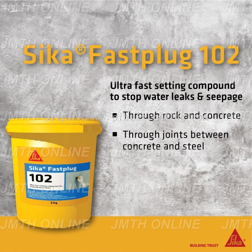 5 KG SIKA FASTPLUG-102 (AQUA PLUG) | Shopee Malaysia