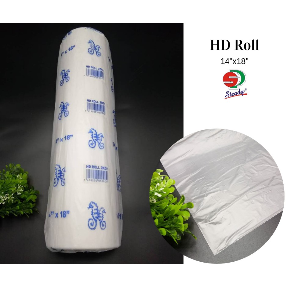 Food Packaging HD Roll (14"x18") [2kg] HD Plastic Bag / Food Packaging ...