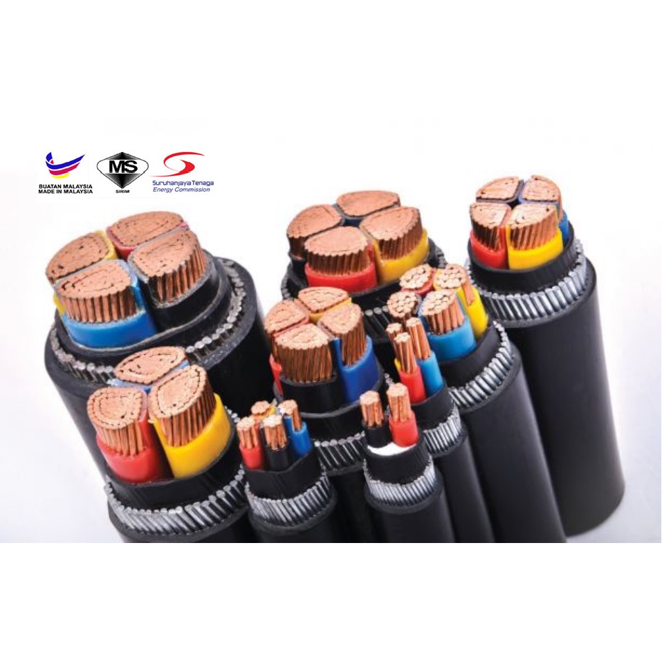 [READY STOCK] 10mm x 3C Armoured Cable / Underground Cable 100% Pure ...
