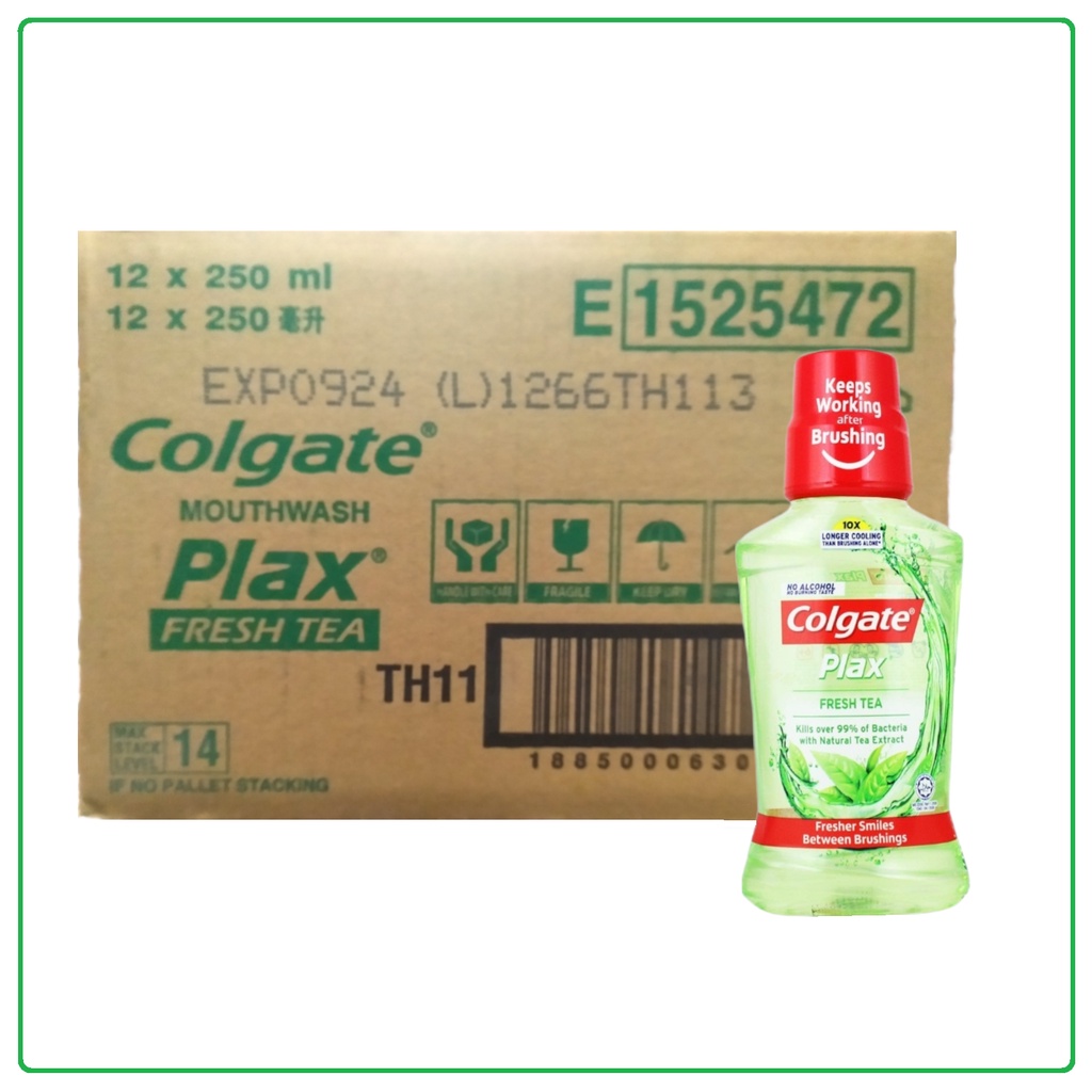 Colgate Plax Mount Wash Fresh Tea 250mlX12(1CTN) | Shopee Malaysia