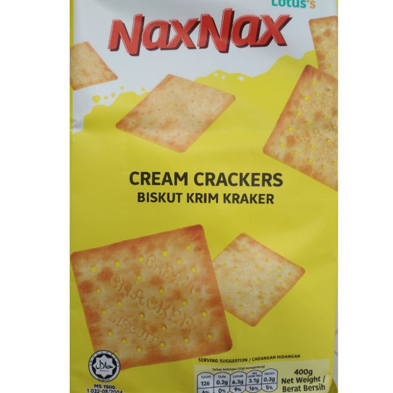 Naxnax Cream Crackers 400g | Shopee Malaysia