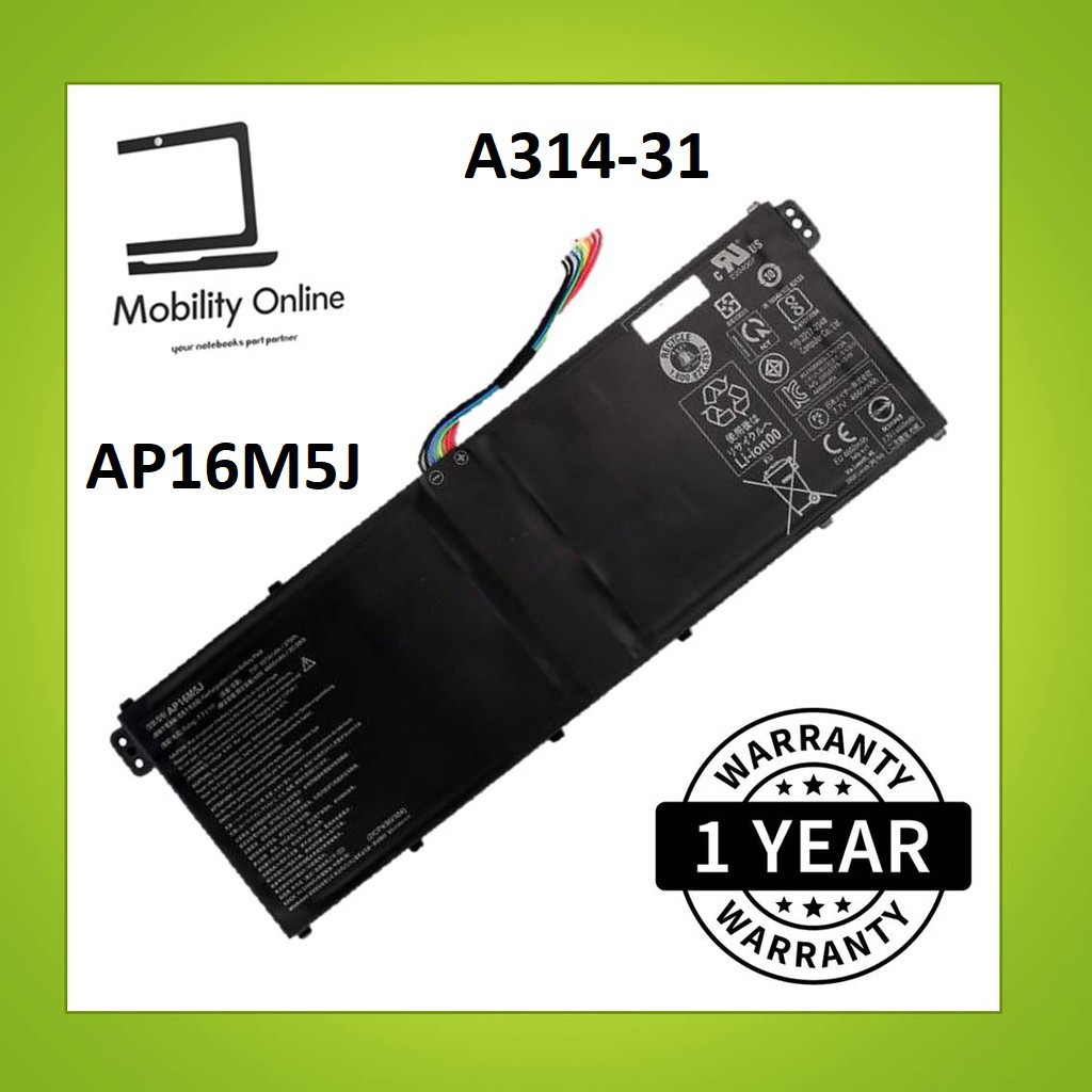 Acer 3 A314-31 A314-32 A314-41 A315-21 A315-31 A315-32 A315-33 A315-41 A315-51 AP16M5J N19C1 ...