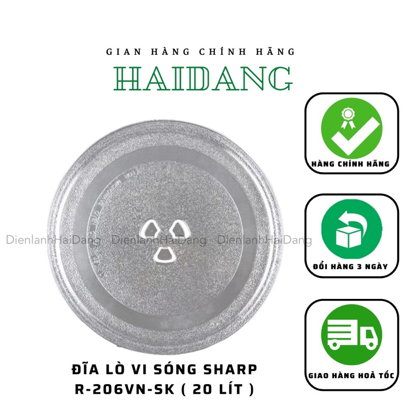 Genuine Sharp R-206VN-SK 20 liter microwave plate - Sharp microwave ...