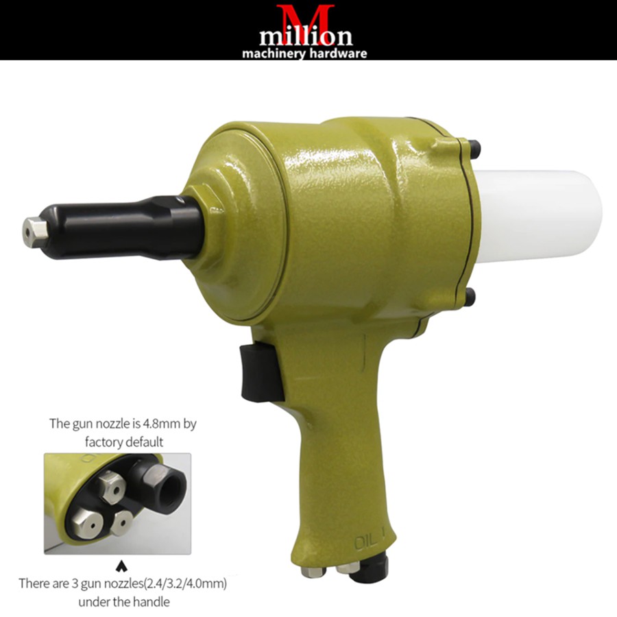 millionhardware - Pro Air Riveter Pneumatic Pistol Type Pop Rivet Gun ...