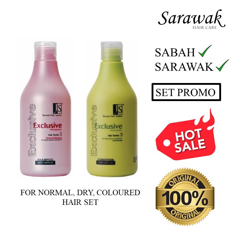 JS (2 + 3) Treatment Shampoo & pH Balance Conditioner Set 320ml ...