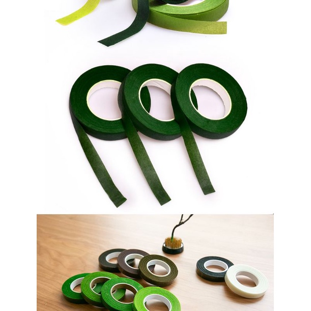 27m FLORAL TAPE DIY Flower Accessories 手工花卉胶带Twist Stick Benang Kait ...