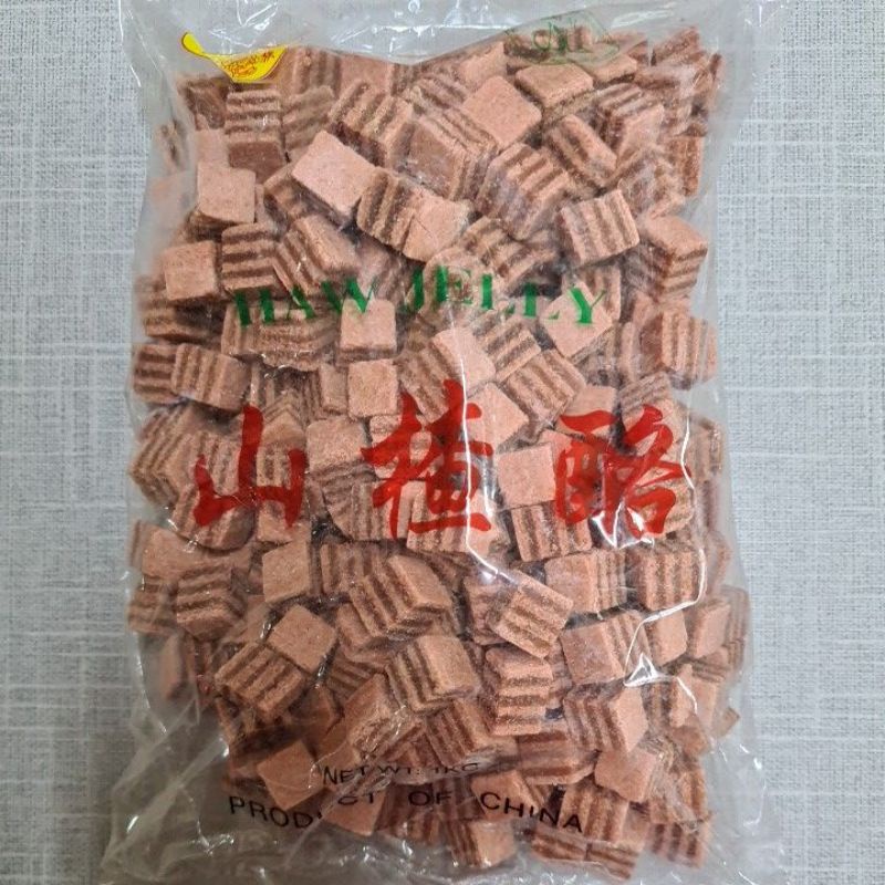 1kg HPG Haw Jelly Square 山楂酪 Haw Flakes 山楂片 Asam Keping Lapis Flake ...