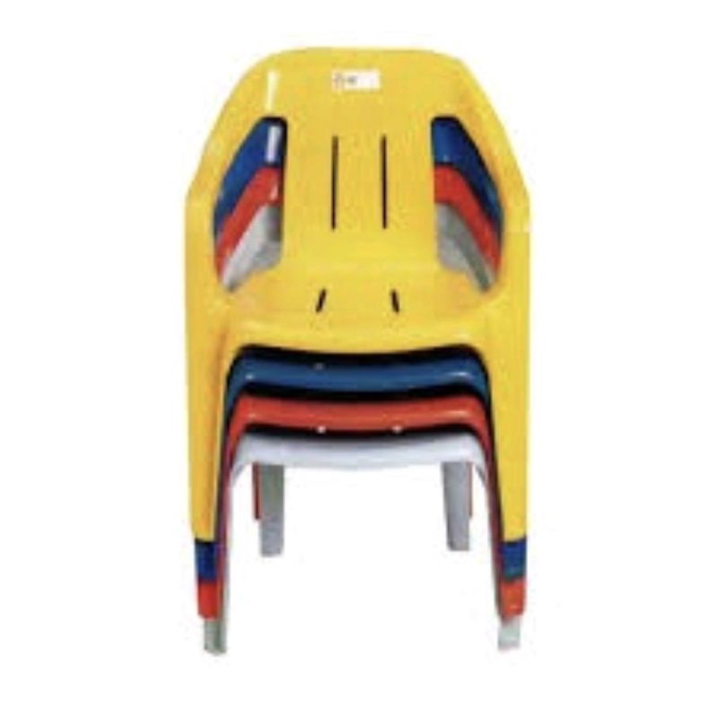 3V Kindergarten Kid Plastic Chair | Children Chair | Kerusi Budak | Red ...