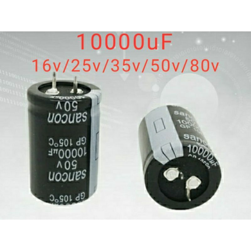 10000uf (16v/25v/35v/50v/80v) Electrolytic Capacitor | Shopee Malaysia