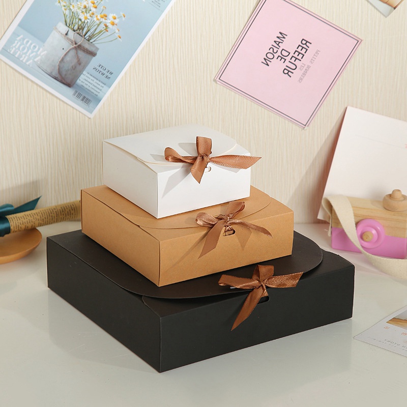 Gift Box Packaging Boxes with Ribbon Wedding Birthday Candy Box ...