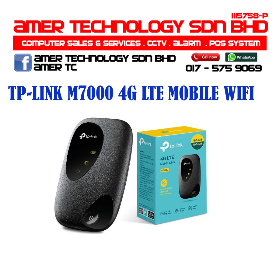 TP-LINK M7000 4G LTE MOBILE WIFI | Shopee Malaysia