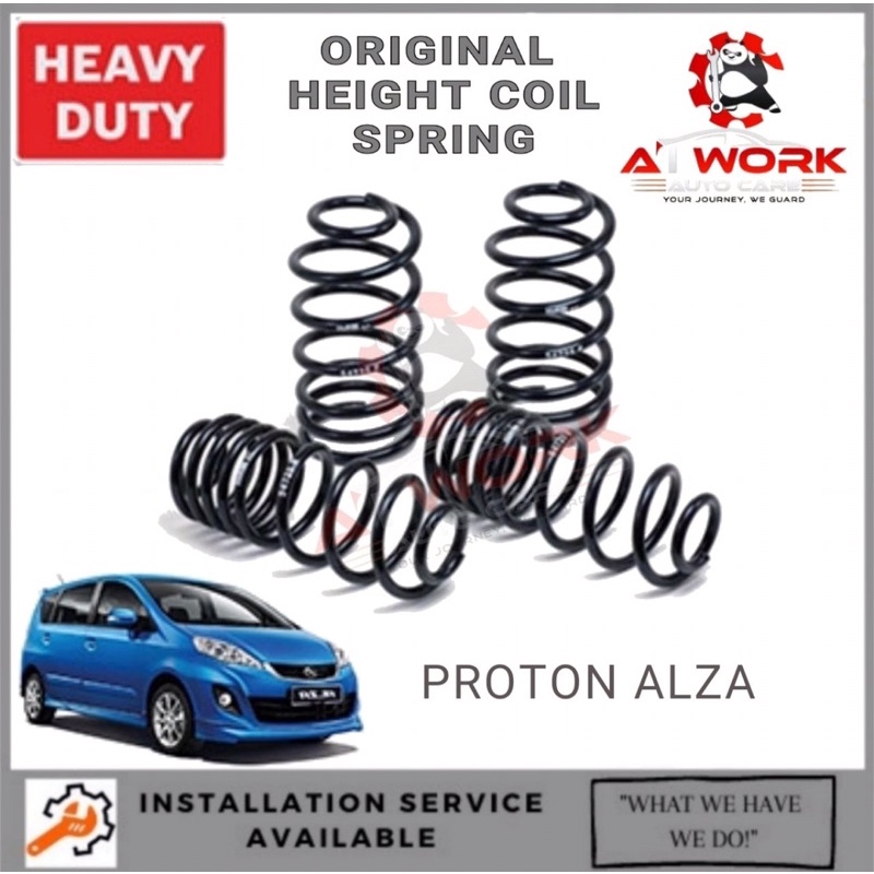 Perodua Alza Original Standard Height Heavy Duty Coil Spring Front Rear ...