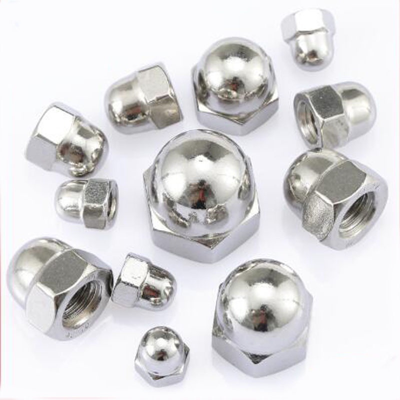 201 Stainless Steel Cap Nut Round Head Screw Cap M4 M5 M6 M8 M10 M12 DIN1587 | Shopee Malaysia