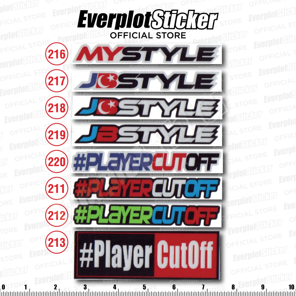 🔥ReadyStock🔥 Sticker Pantulan Cahaya JBSTYLE , JB STYLE , MYSTYLE ...