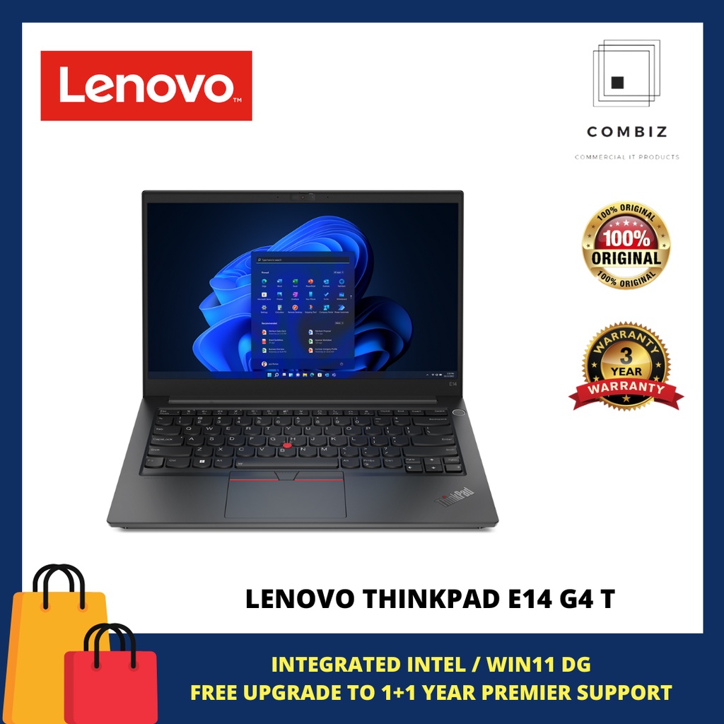 LENOVO THINKPAD E14 G4 T 14" FHD ( INTEL / WIN11 ) - PRE ORDER | Shopee ...