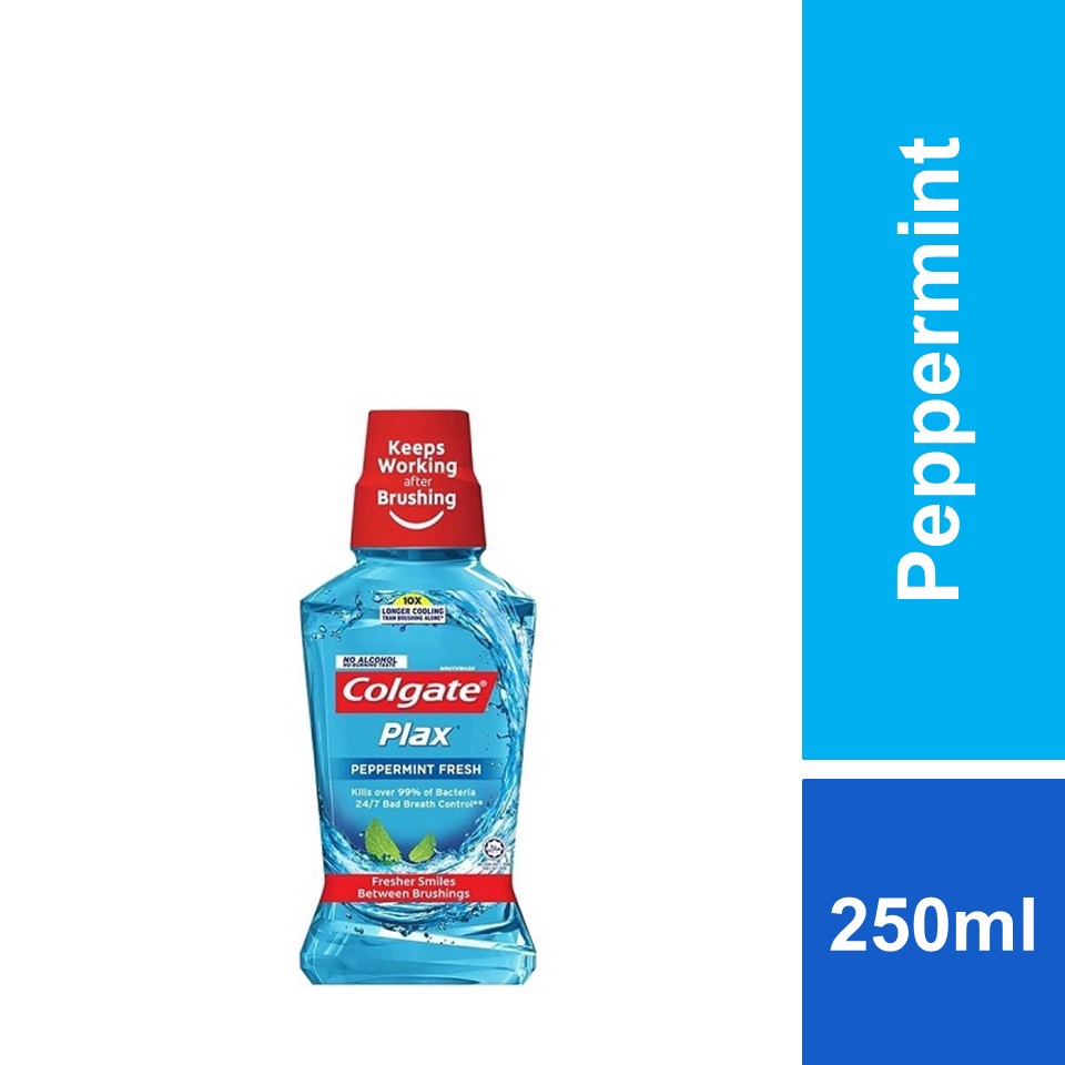 Colgate Plax Mouthwash Peppermint 250ml | Shopee Malaysia
