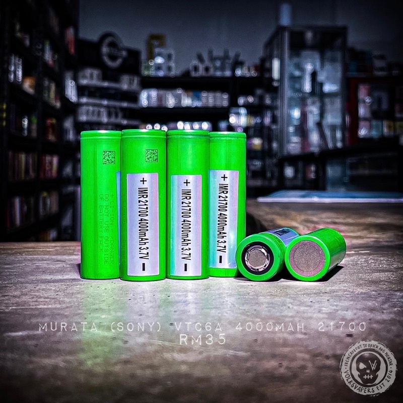 MURATA SONY VTC6A 4000MAH 30A 21700 BATTERY 100% ORIGINAL | Shopee Malaysia