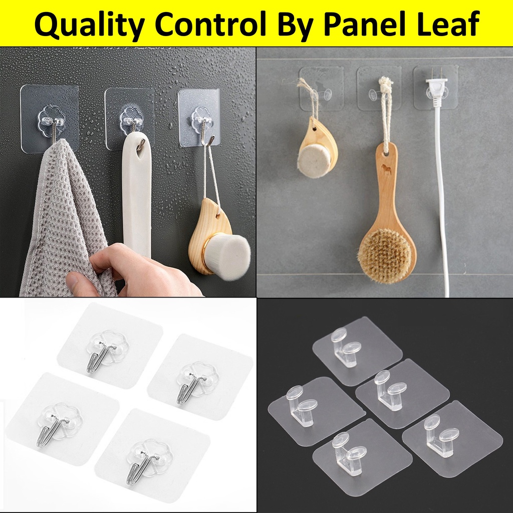 🔥Ready Stock🔥 (10PCS) Transparent Magic Hook Wall-mounted Plug Hook ...