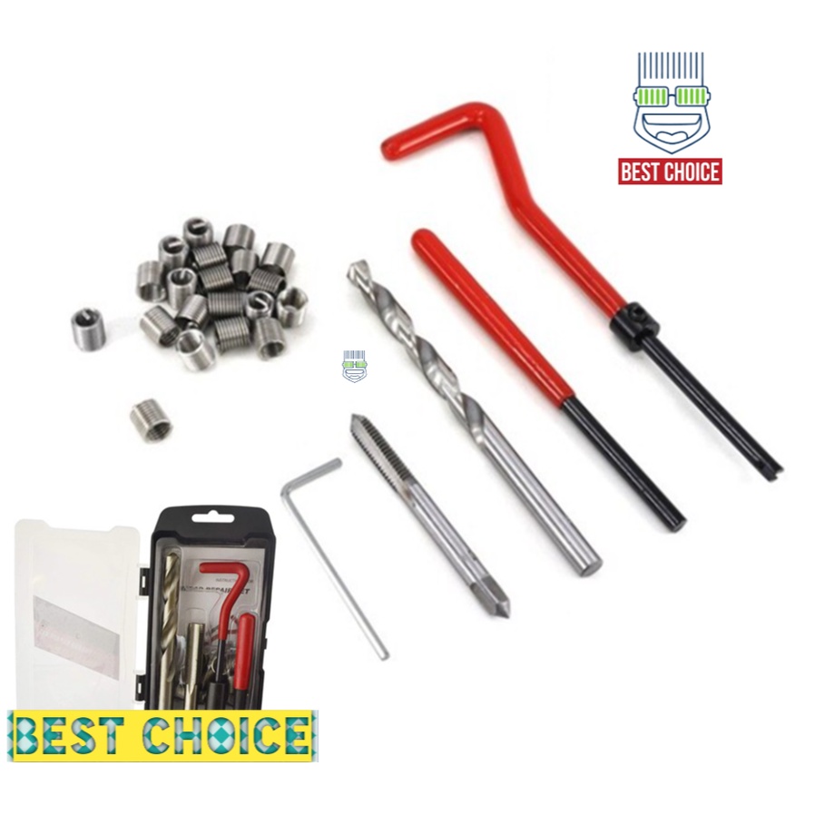 M6/M8/M10/M12 Thread Repair Insert Tool Kit for Restoring Damaged ...