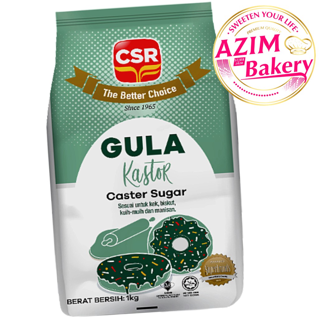 Csr Caster Sugar 1kg | Gula Kastor (Halal) by Azim Bakery | Shopee Malaysia