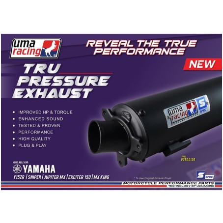 Y15 V1 V2 UMA RACING TRU PRESSURE EXHAUST PIPE | Shopee Malaysia