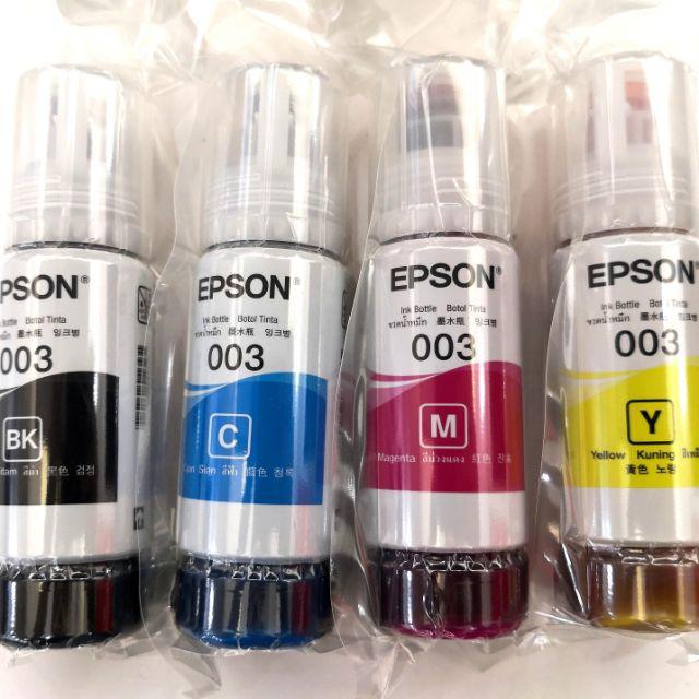 ORIGINAL EPSON 003 V100 BLACK 65ML REFIL INK TANK INK. FOR PRINTER L110 ...