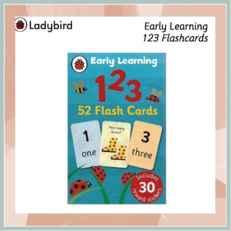LADYBIRD 123 Flashcards for kids. Learn 123 is fun. READY STOCK ...