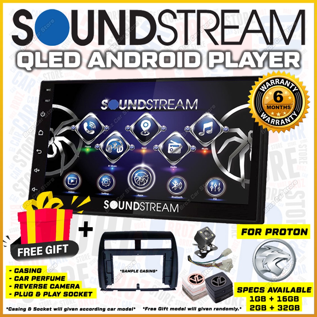 [Installation Available] 🎁 FREE CASING Soundstream QLED 1+16 2+32 DSP ...