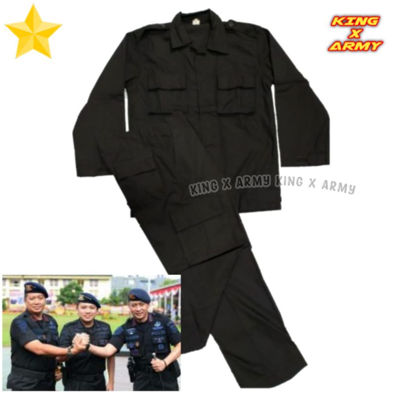 Quality BRIMOB BLACK PDL Uniform | Shopee Malaysia