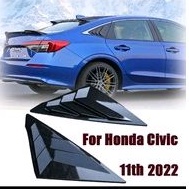 11Th Gen Honda Civic 2022 Rear Side Window Louvers Air Vent Scoop ...
