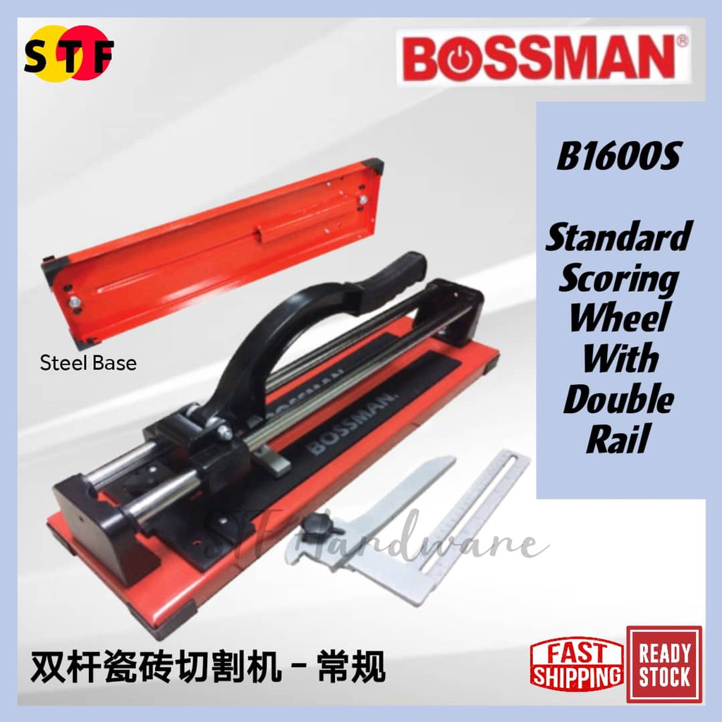 BOSSMAN B1600S Manual Tile Cutter 600mm Standard Scoring Wheel W/Double ...